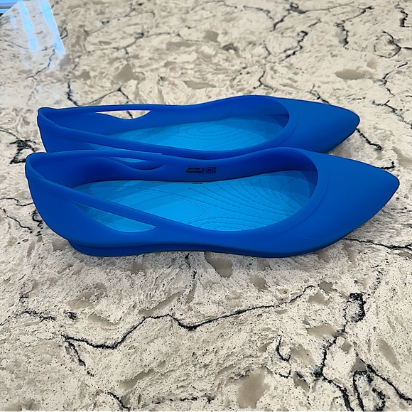 CROCS | Shoes | Crocs Rio Flat In Cerulean Blue Size W | Poshmark